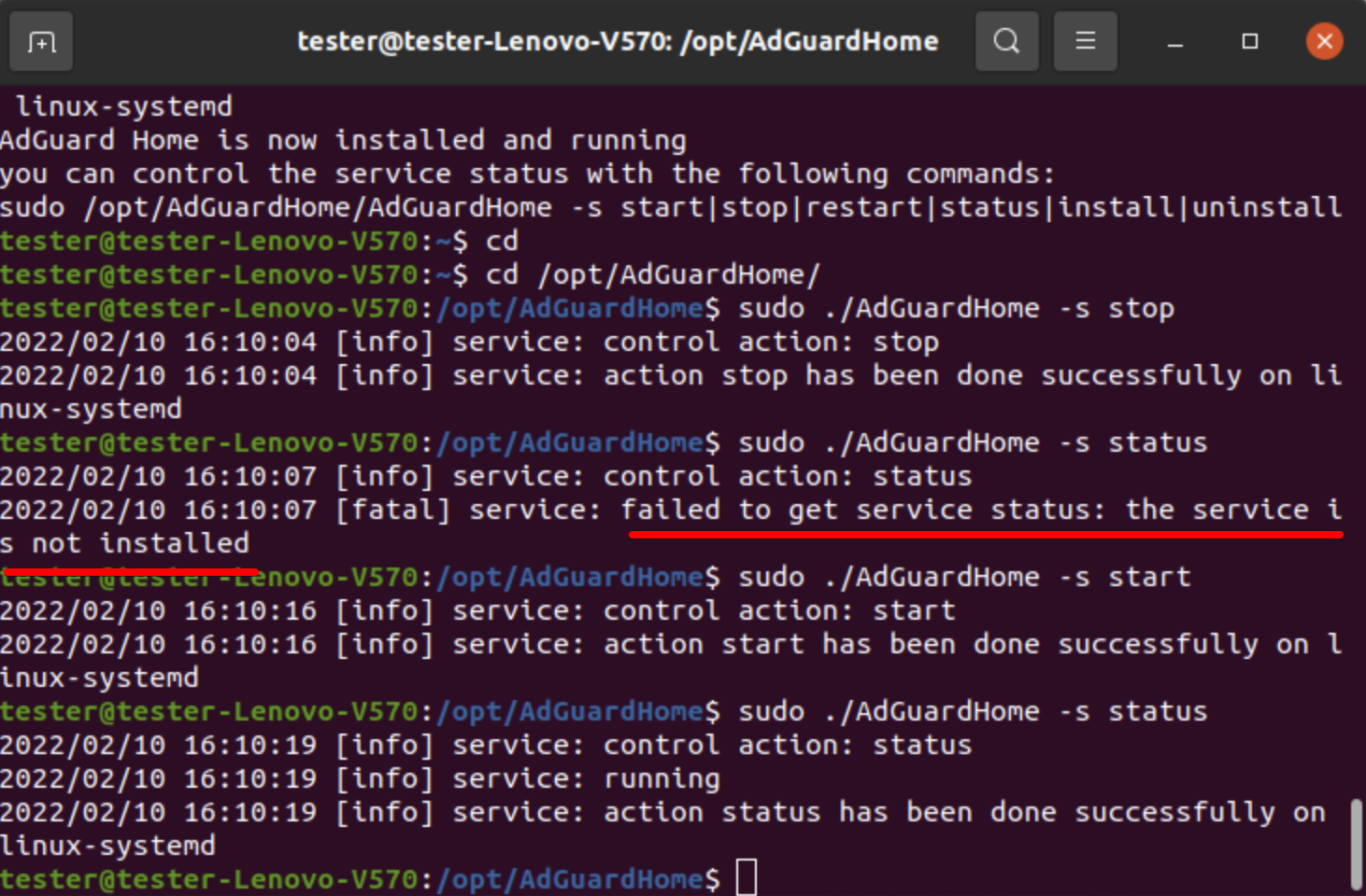 Wrong Aghome Service Status · Issue 4273 · Adguardteamadguardhome · Github