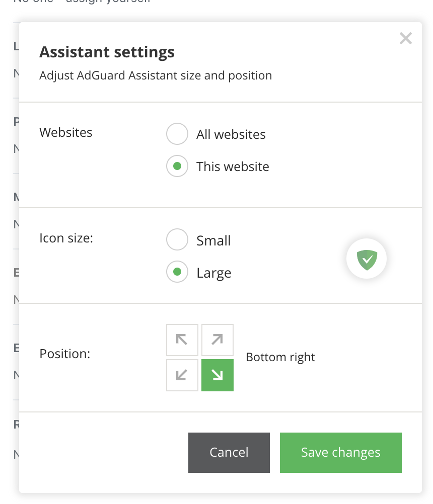 Add semi-transparent mode · Issue #258 · AdguardTeam/AdguardAssistant · GitHub