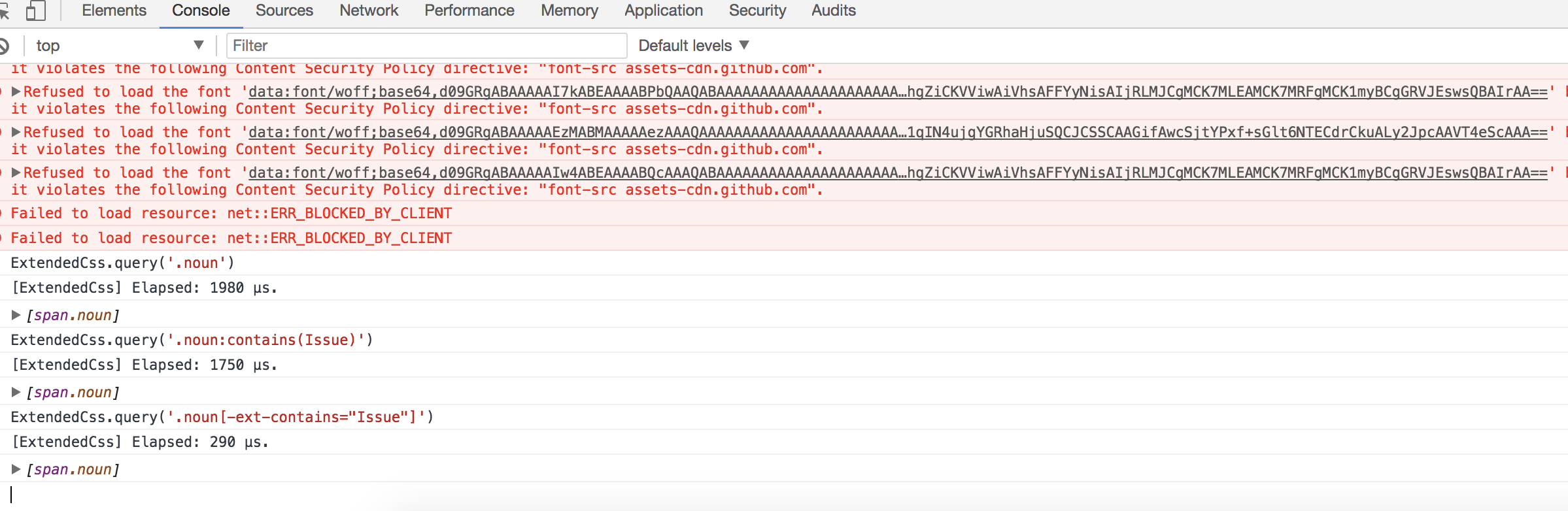 Can't get extended CSS selectors to work · Issue #888 · AdguardTeam ...