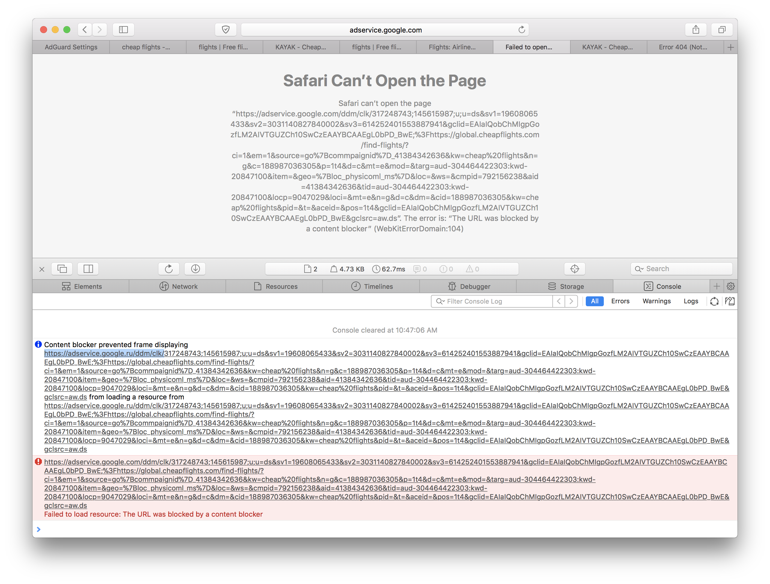 [Safari MacOS] Not allowing search ads to click through [New API ...