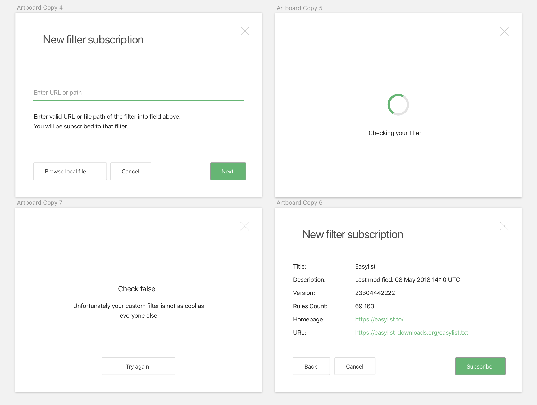 Adding new custom filter UI · Issue #1024 · AdguardTeam ...